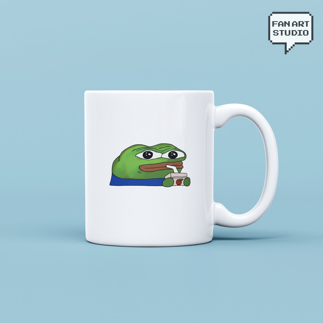 Ceramic Pepe the Frog Drinking Juice Meme Mug 11oz - Etsy