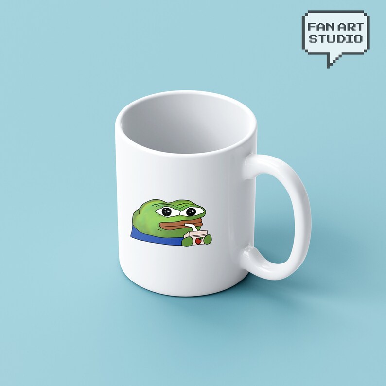 Ceramic Pepe the Frog Drinking Juice Meme Mug 11oz - Etsy
