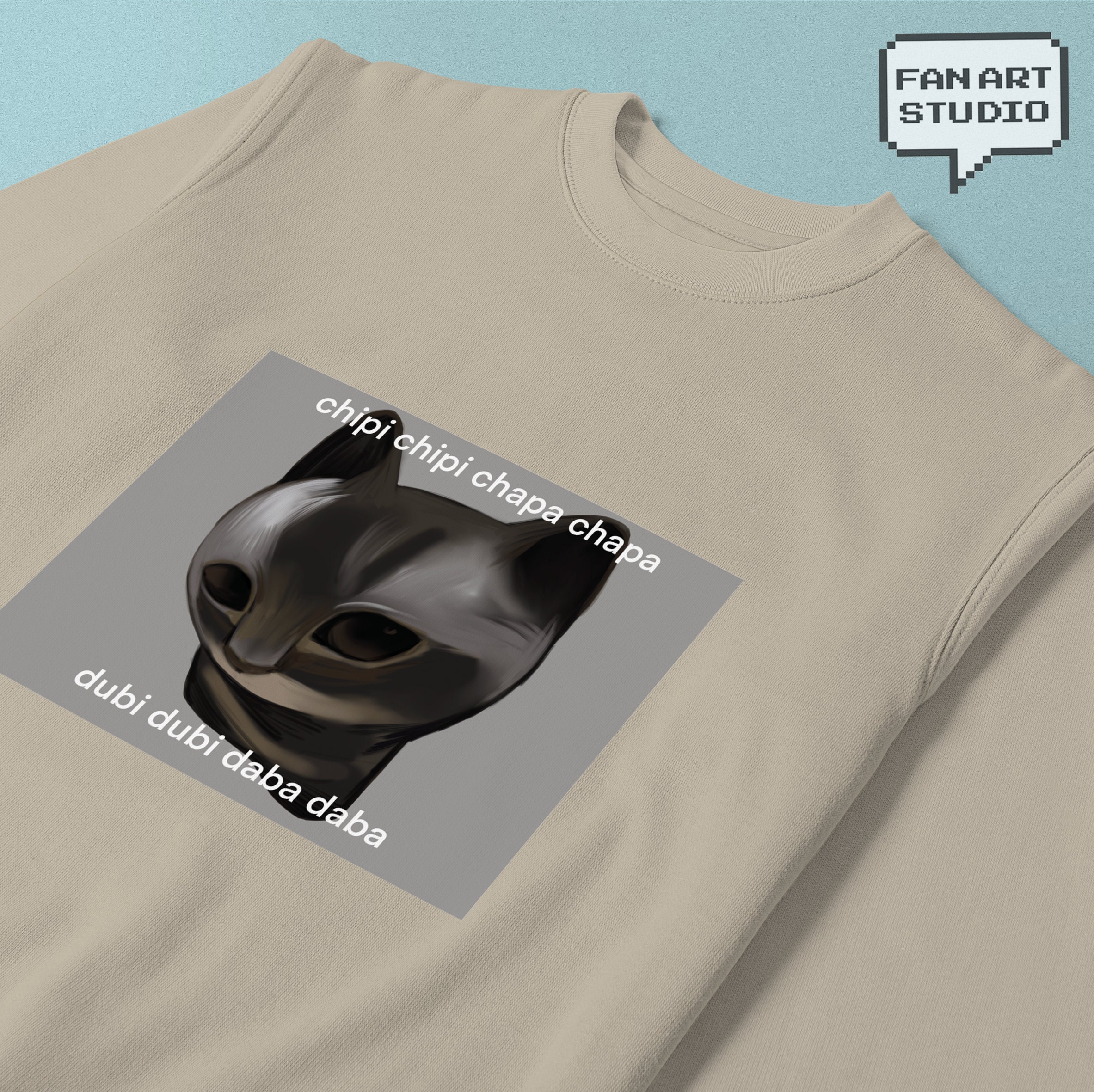 Chipi Chipi Chapa Chapa Cat Meme Cool Sweater Oversized Sweater for Men ...