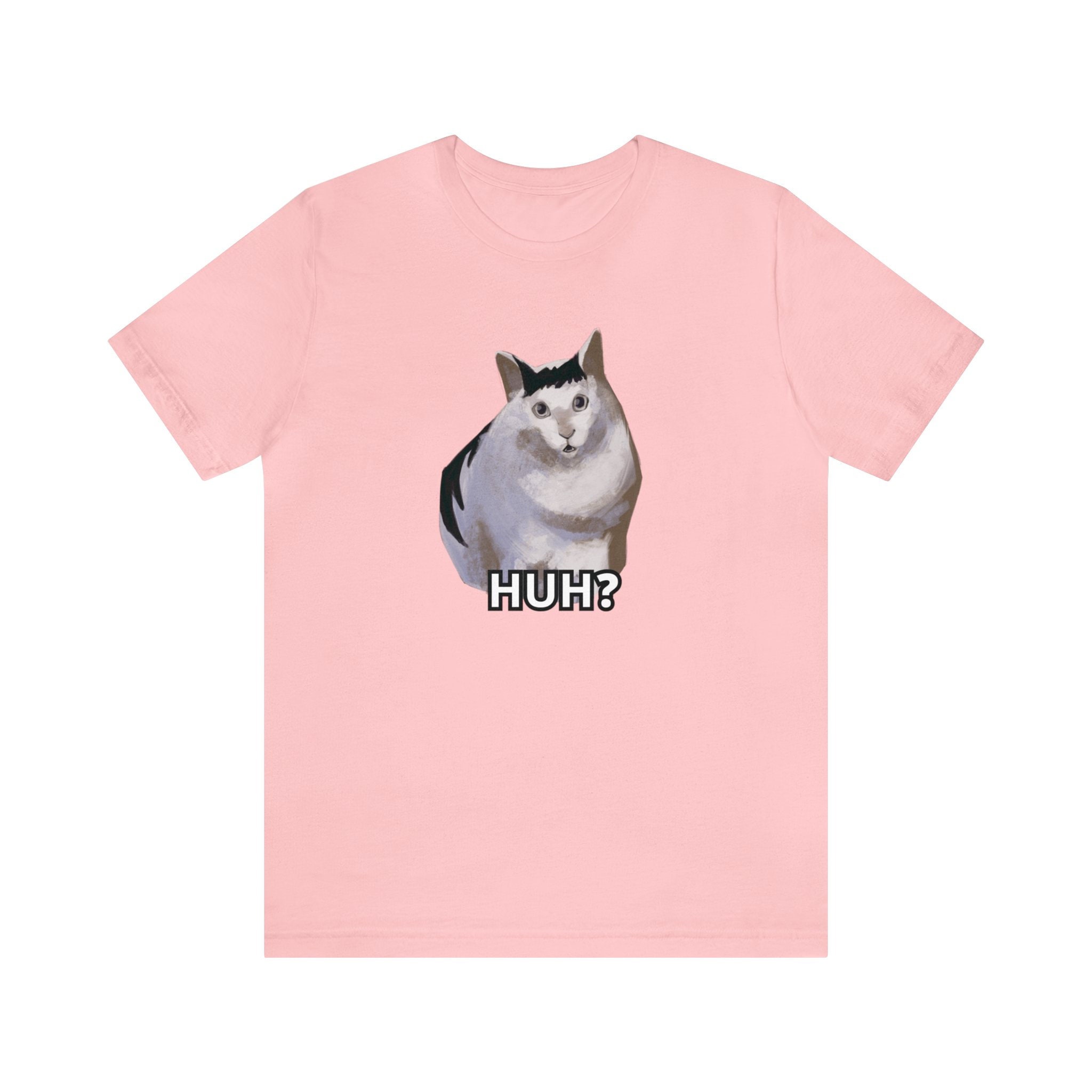 Huh Cat Meme T-shirt Gift for Catlover, Funny Viral Cat Reacting ...