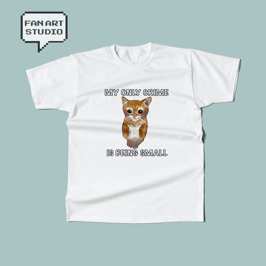 Sad Cat Standing up Memetee - Embrace the Absurdity With Every Wear! - Etsy