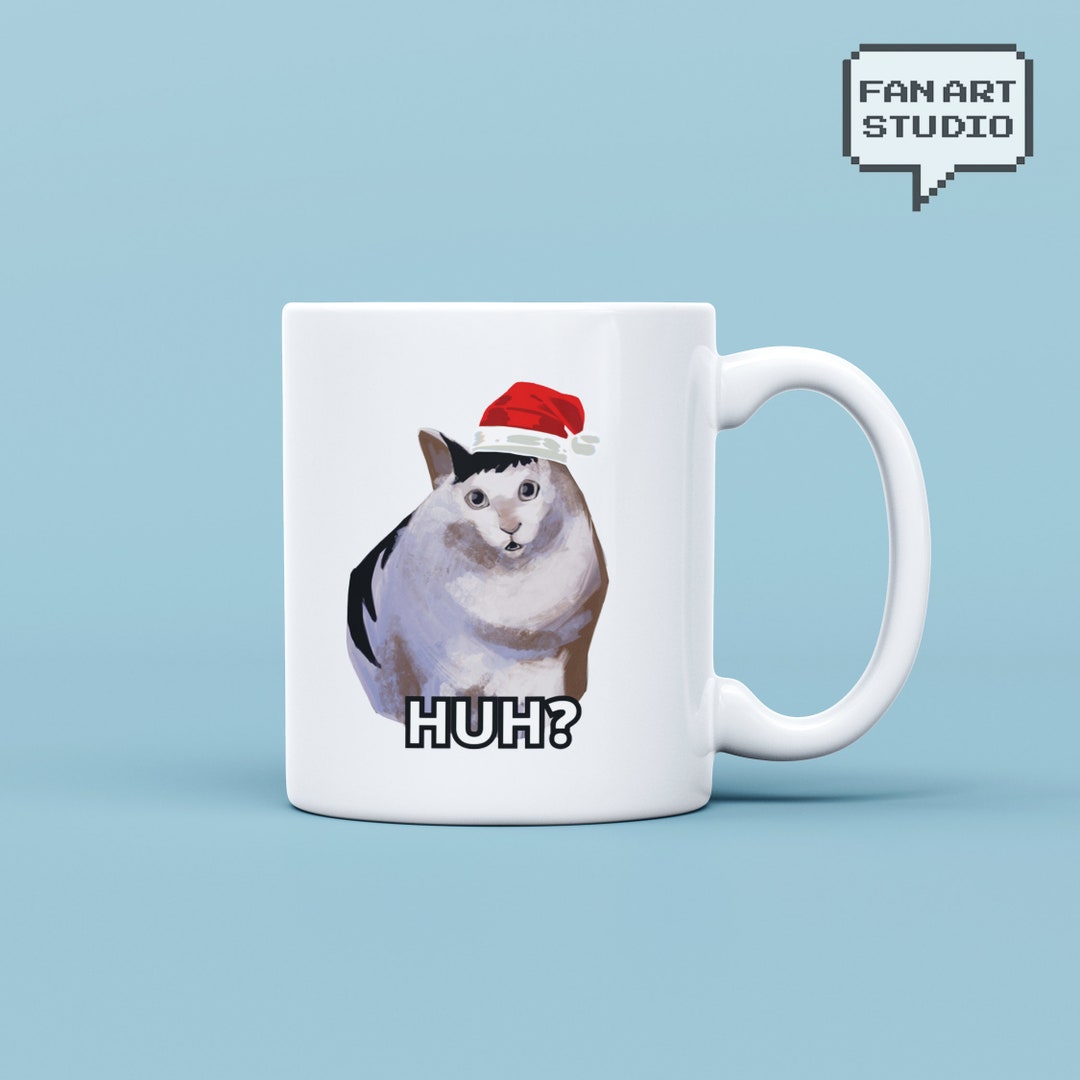 Ceramic Christmas Huh Cat Meme Mug 11oz - Etsy