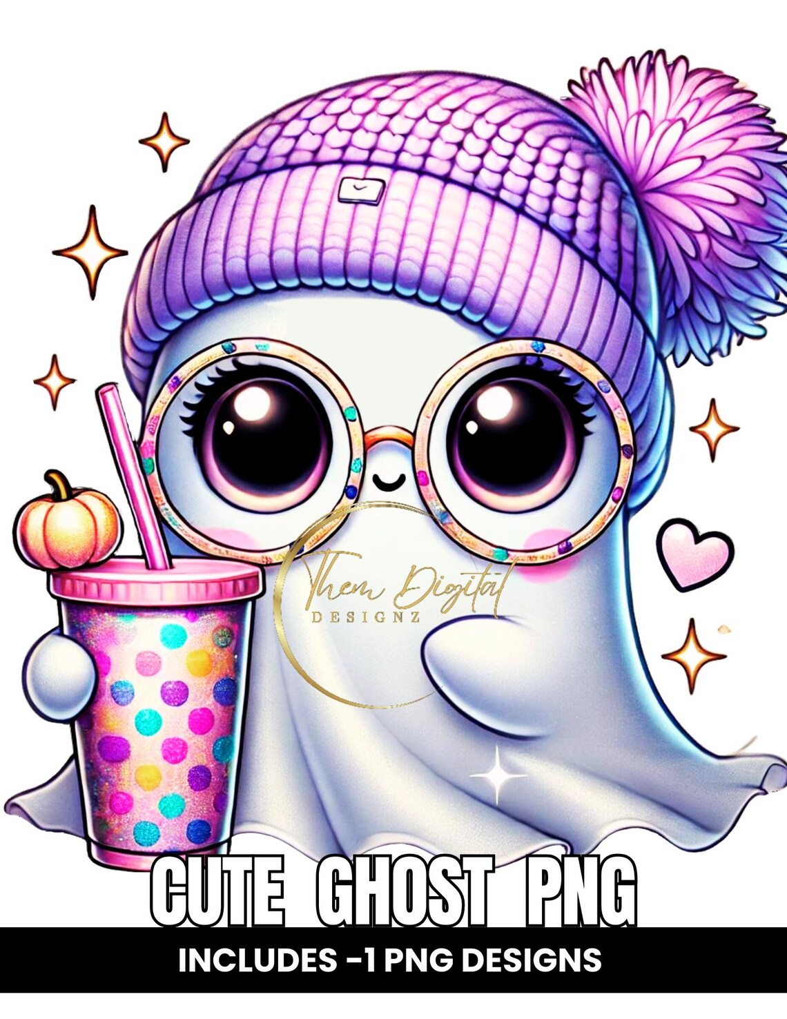 Cute Bougie Ghost PNG Halloween Coffee Lover's Dream Design Trending ...