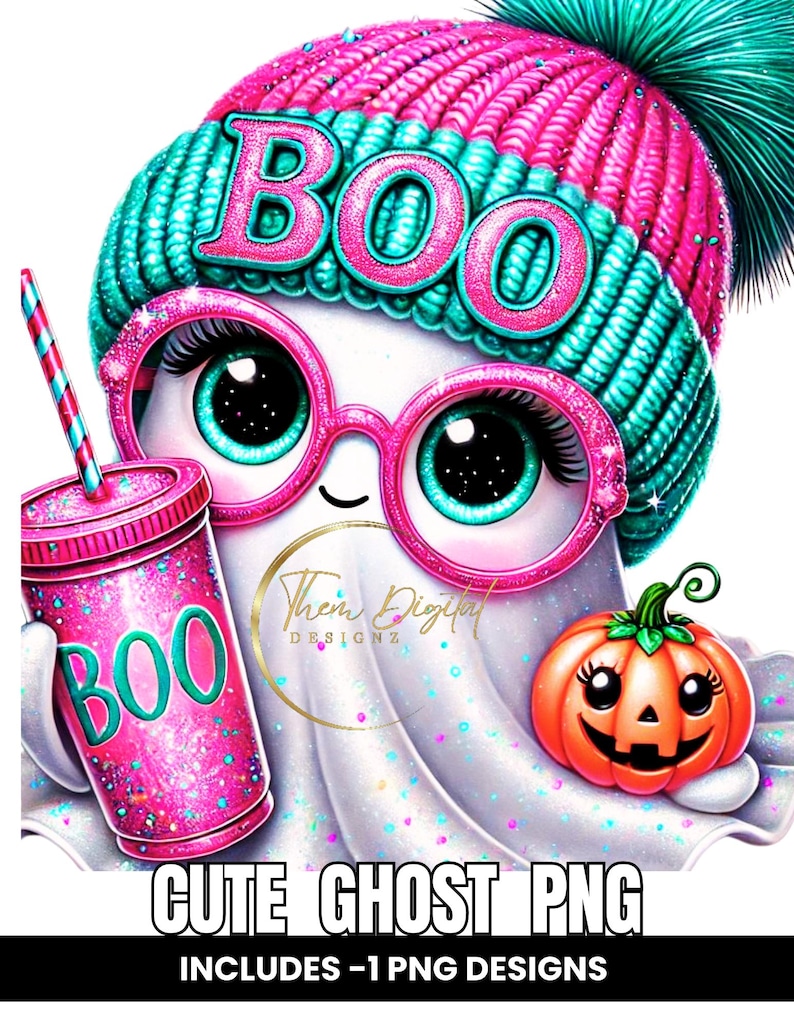 Cute Bougie Ghost PNG Halloween Coffee Lover's Dream Design Trending ...
