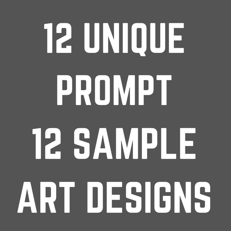 12 Unique Prompt & 12 Stunning Sample Artworks Ai Art Prompt Bundle ...