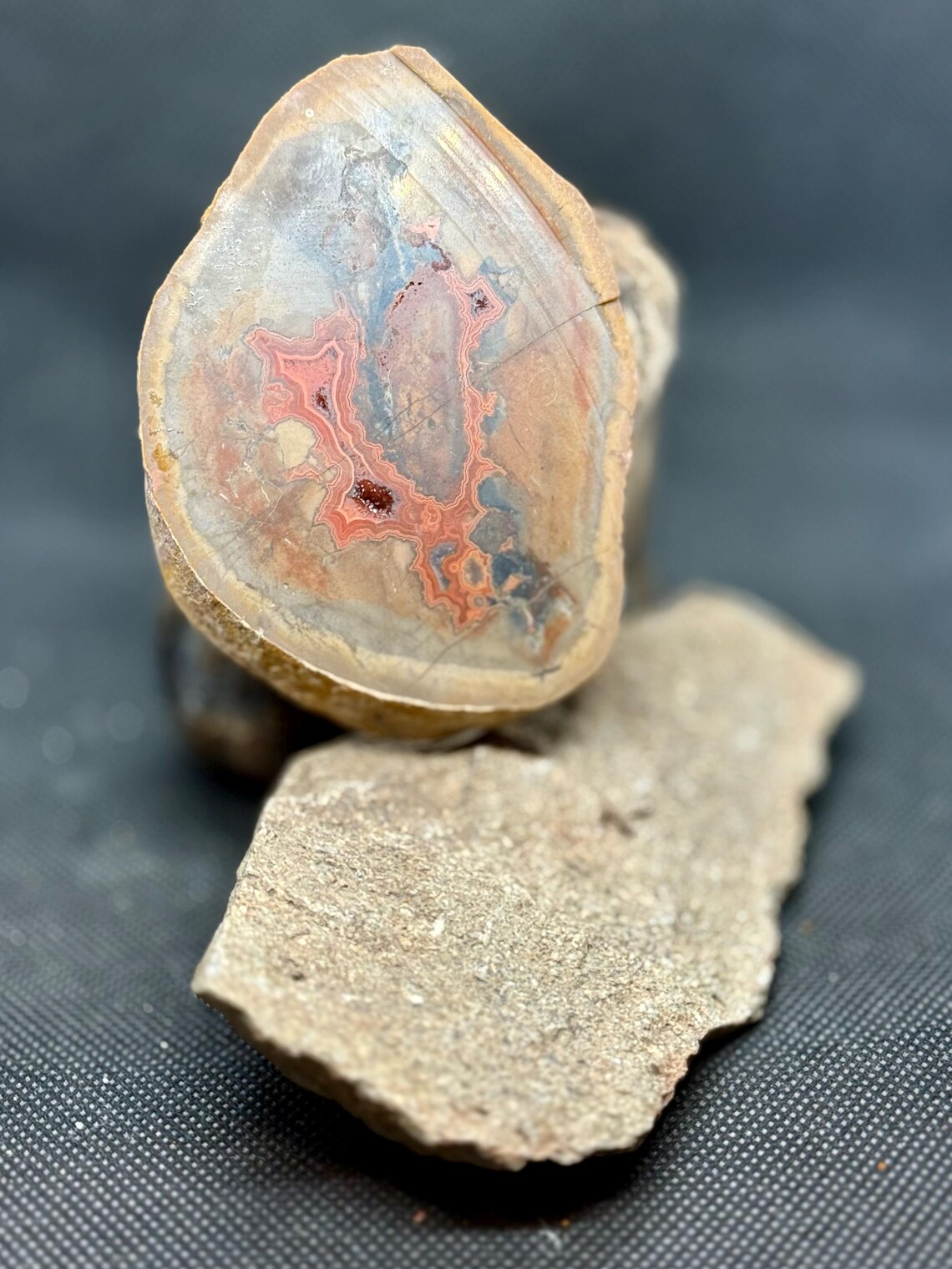 Stunning Full-round Teepee Canyon Agate Slab From South Dakota ...