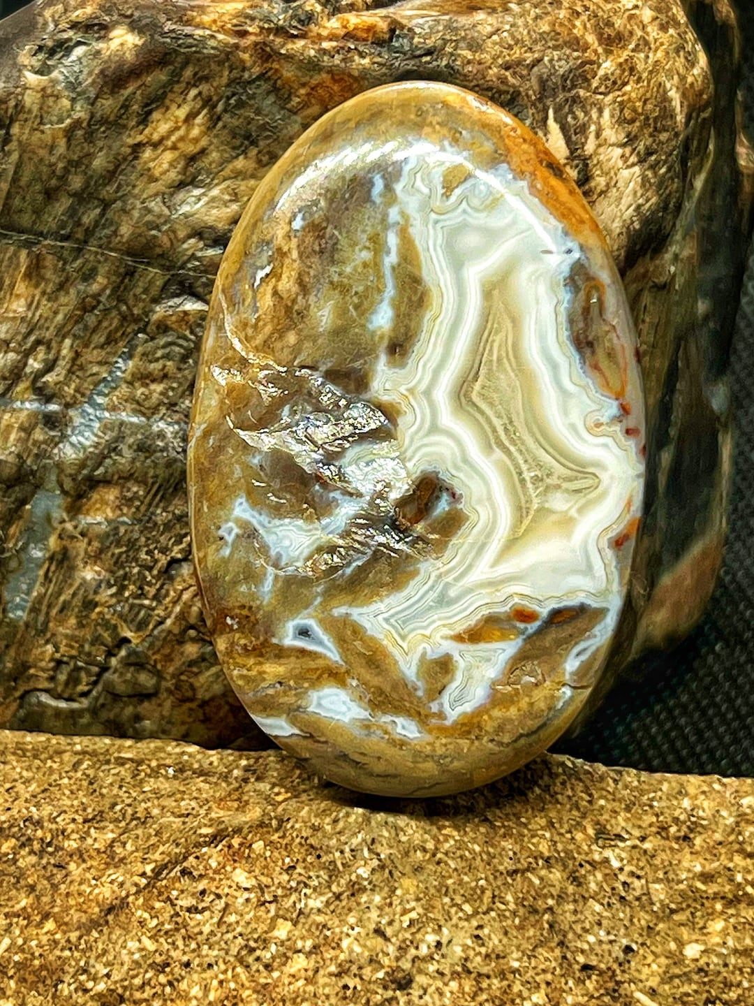 Rare, Large South Dakota Fairburn Agate Cabochon free Form Oval - Etsy