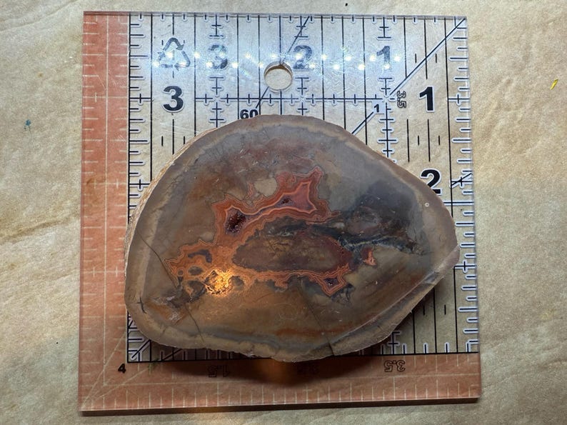 Stunning Full-round Teepee Canyon Agate Slab From South Dakota ...