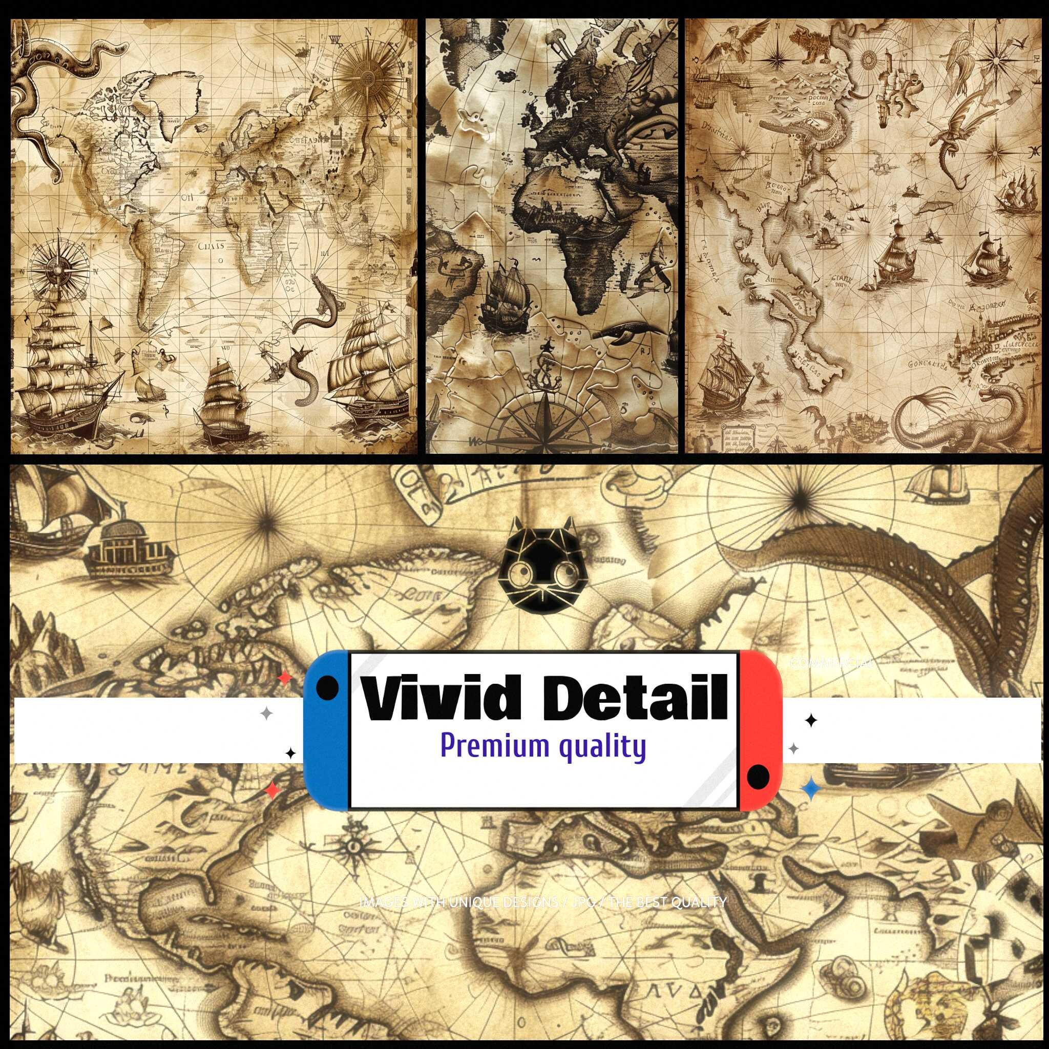 40 Beautiful Images of Antique Maps, Ideal for Any Type of Project ...