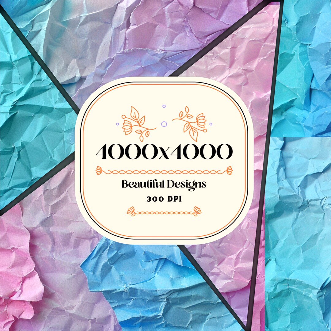 Crumpled Rainbow: Pastel Paper Textures Collection 14 Premium Textures ...