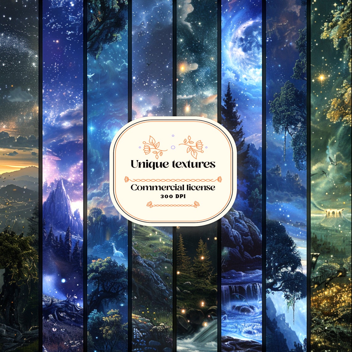 40 PNG Fantasy Realms: Enchanted Landscape Collection 4000x4000 - Etsy