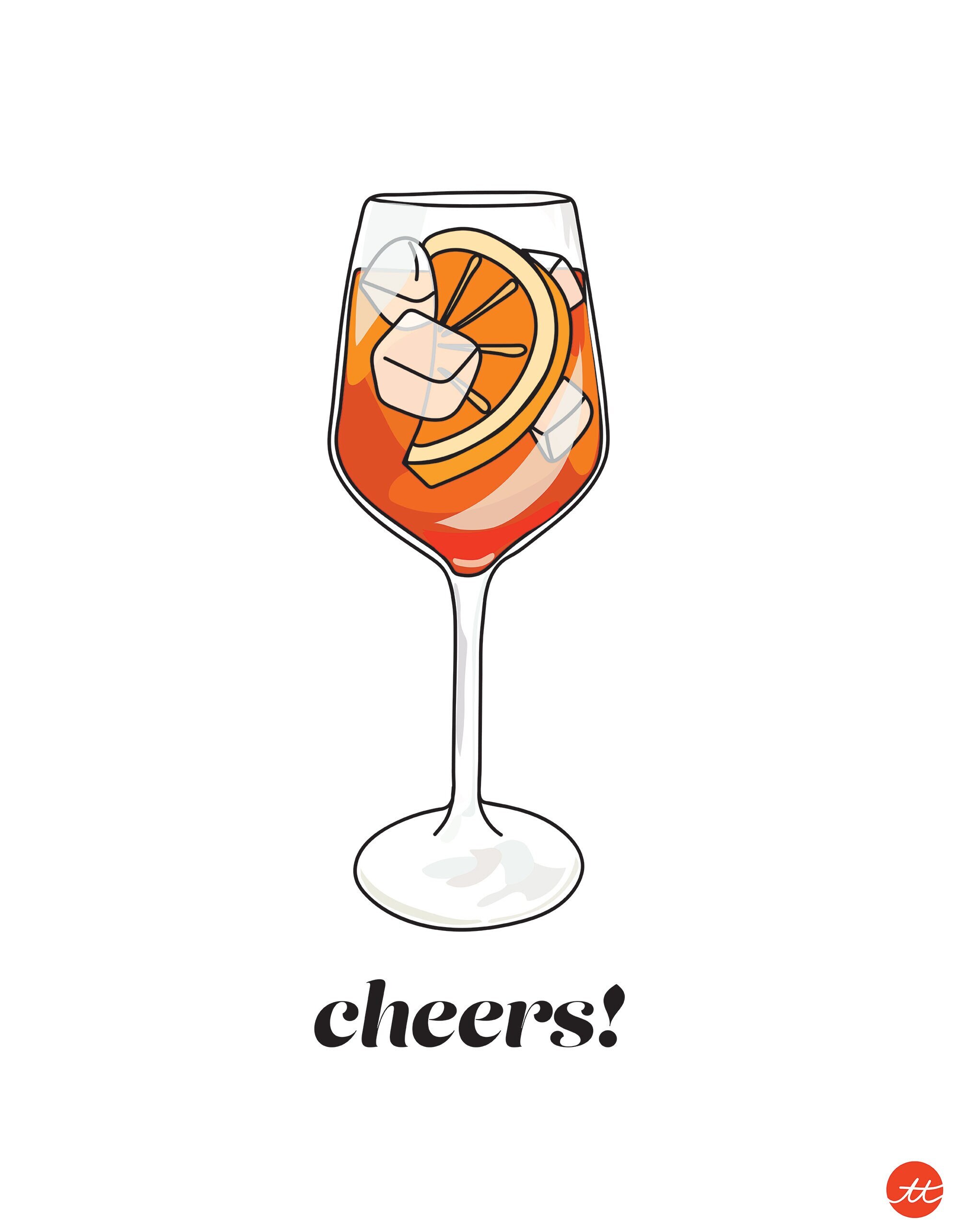 Aperol Spritz Birthday Card - Etsy
