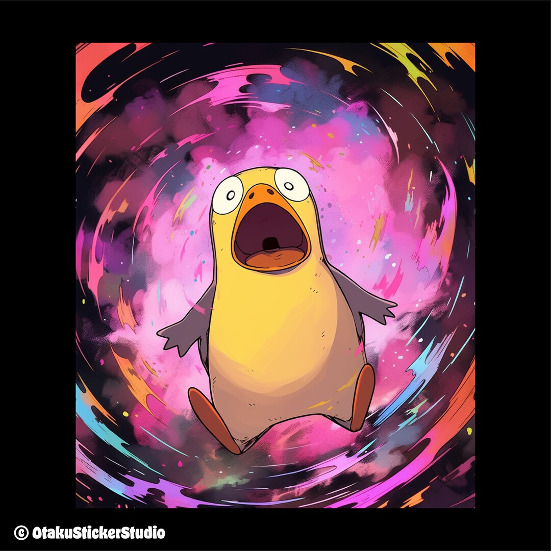Anime Waterproof Sticker Life of a Duck Sticker6 Durable & Waterproof ...