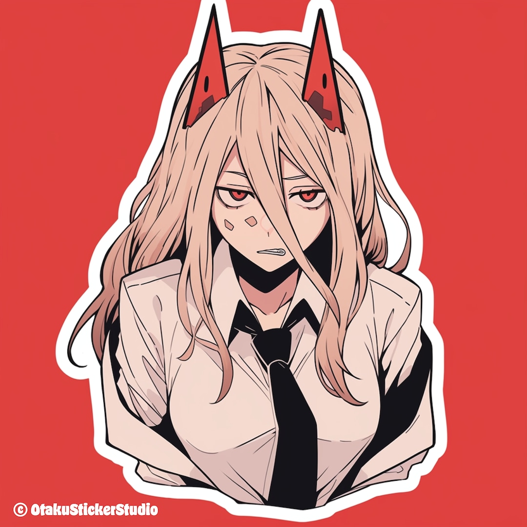 Chainsaw Man Sticker Power4 Durable & Waterproof Otakustickerstudio - Etsy
