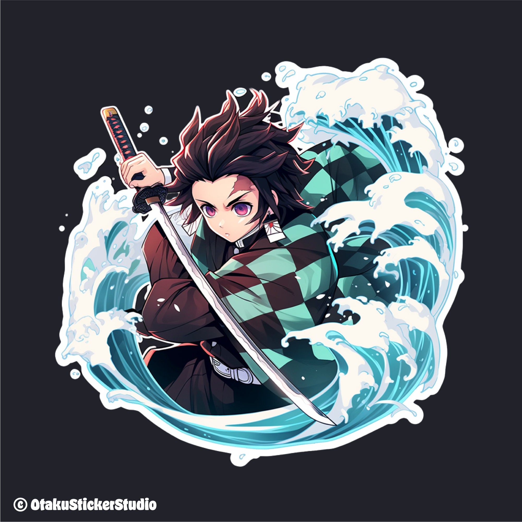 Demon Slayer: Kimetsu No Yaiba Sticker Tanjiro Kamado2 - Etsy Canada