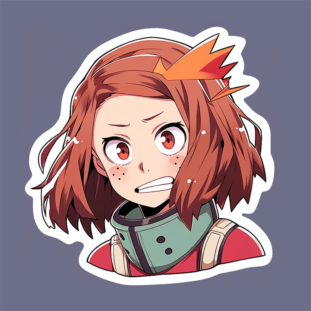 My Hero Academia Sticker Ochaco Uraraka1 Durable & Waterproof ...