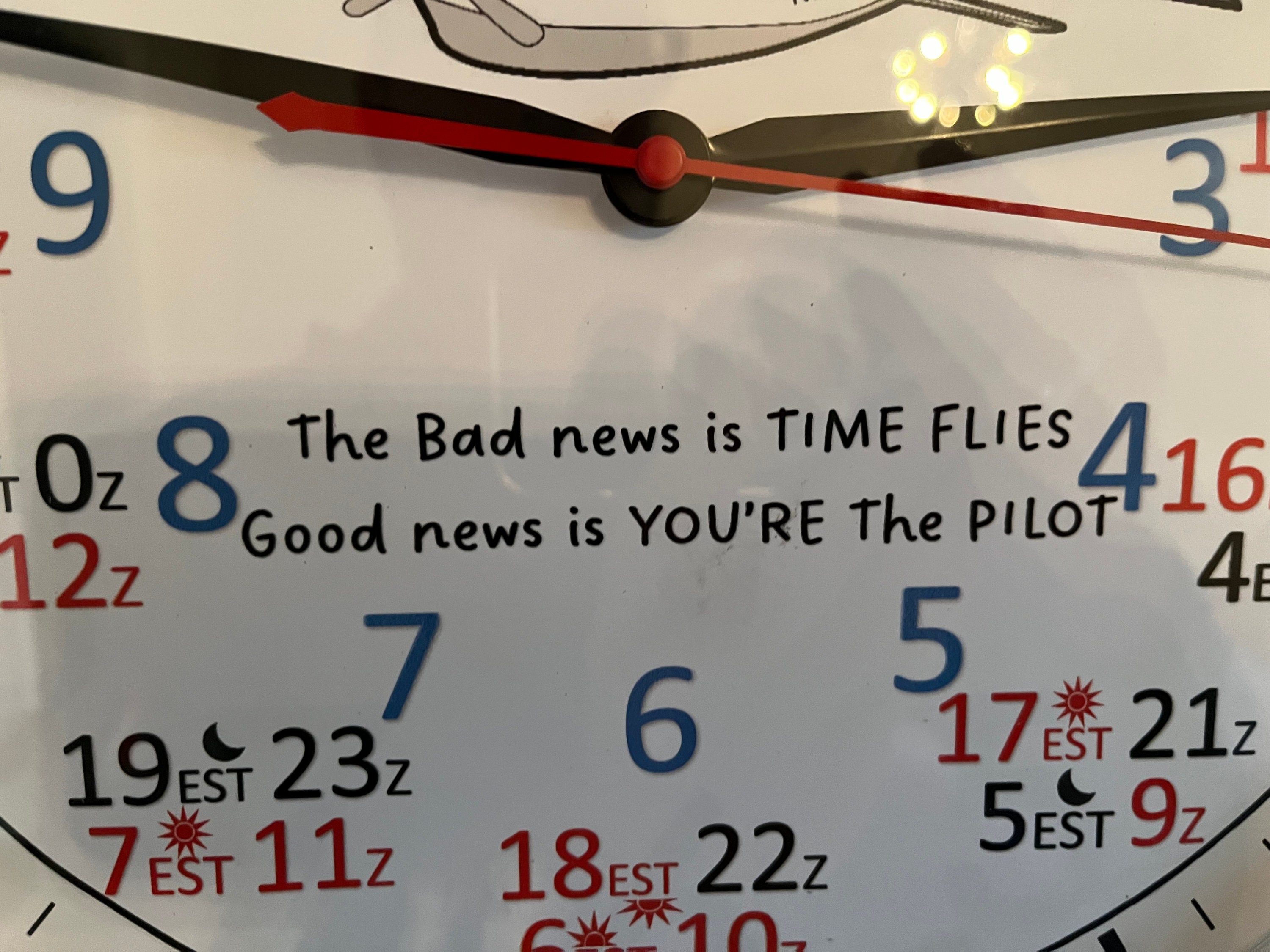 Custom Aviation ZULU TIME Wall Clock Student Pilot Learning Tool - Etsy