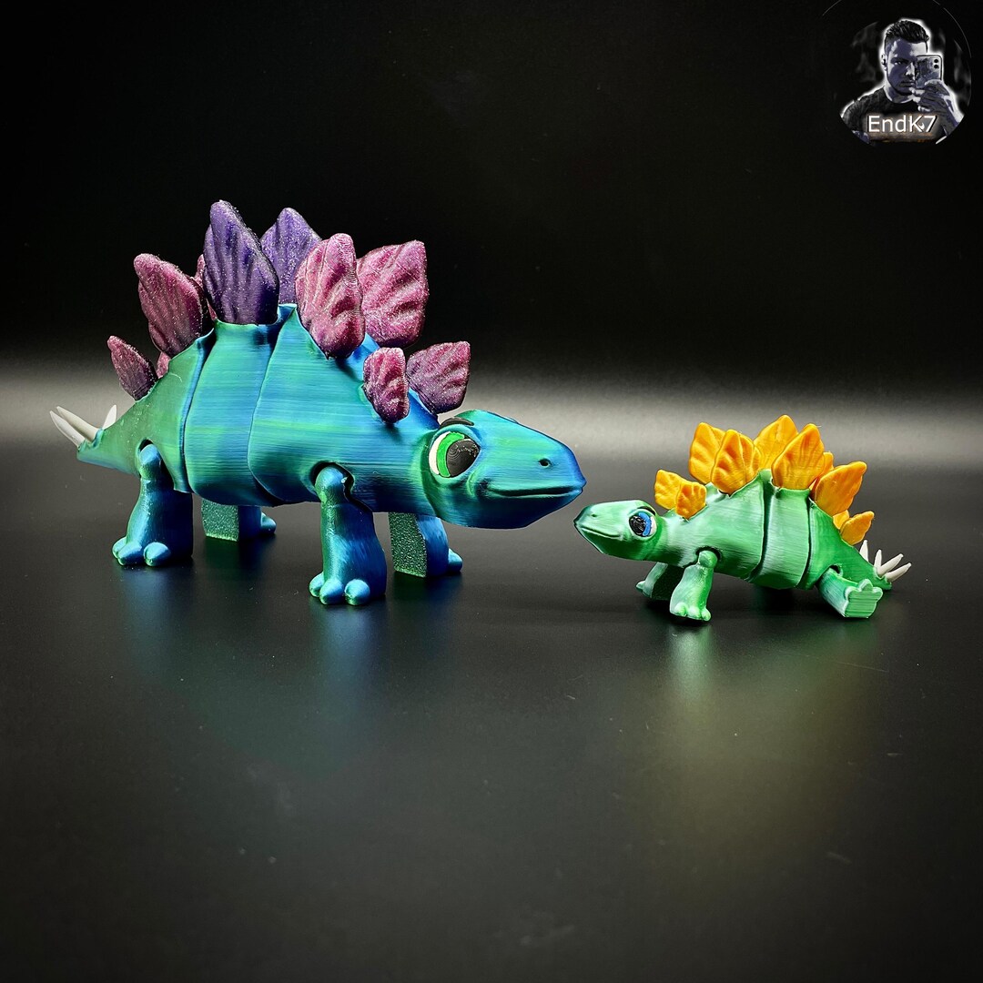 Stegosaurus - Separated Parts Puzzle - Articulated Fidget Toy ...