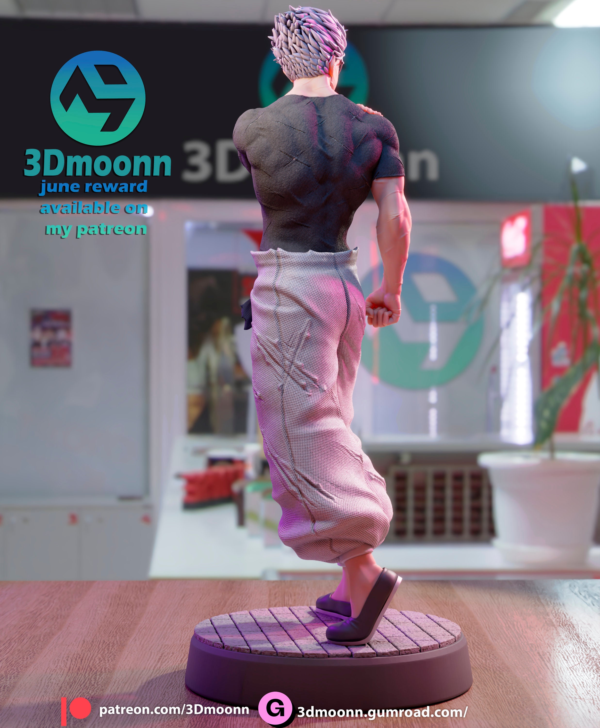 Gojo - Jujutsu Kaisen - Figure Kit by 3DMOON *unpainted Kit* - Etsy