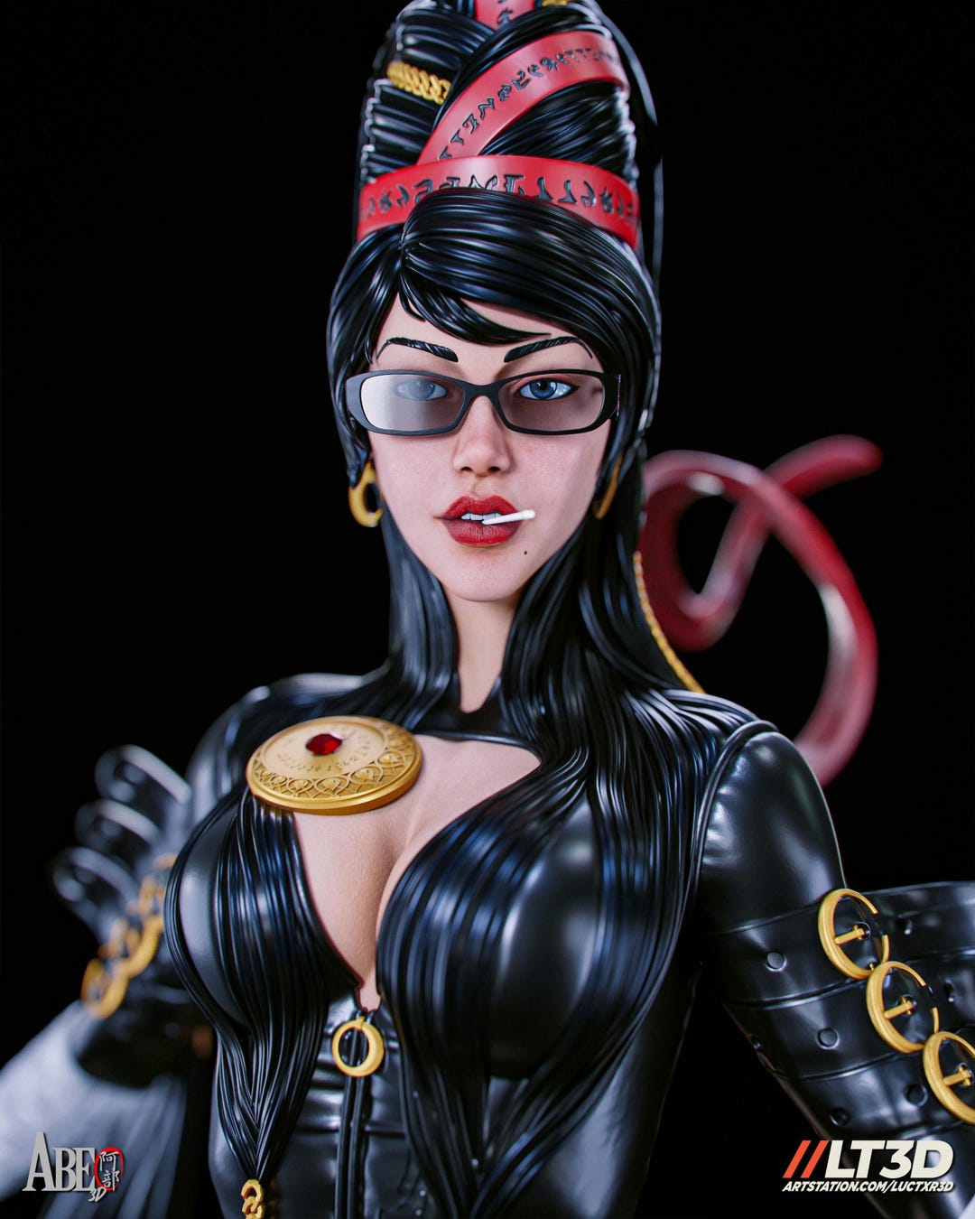Bayonetta 3d Printed Statue by LT3D for Abe3d *unpainted* - Etsy