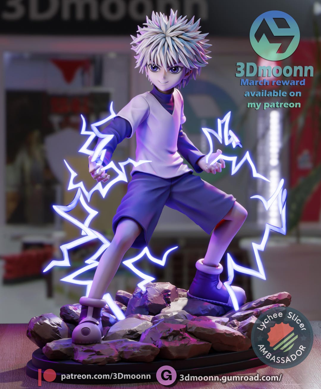 Killua - Hunter X Hunter Figure by 3DMOON *unpainted Kit* - Etsy