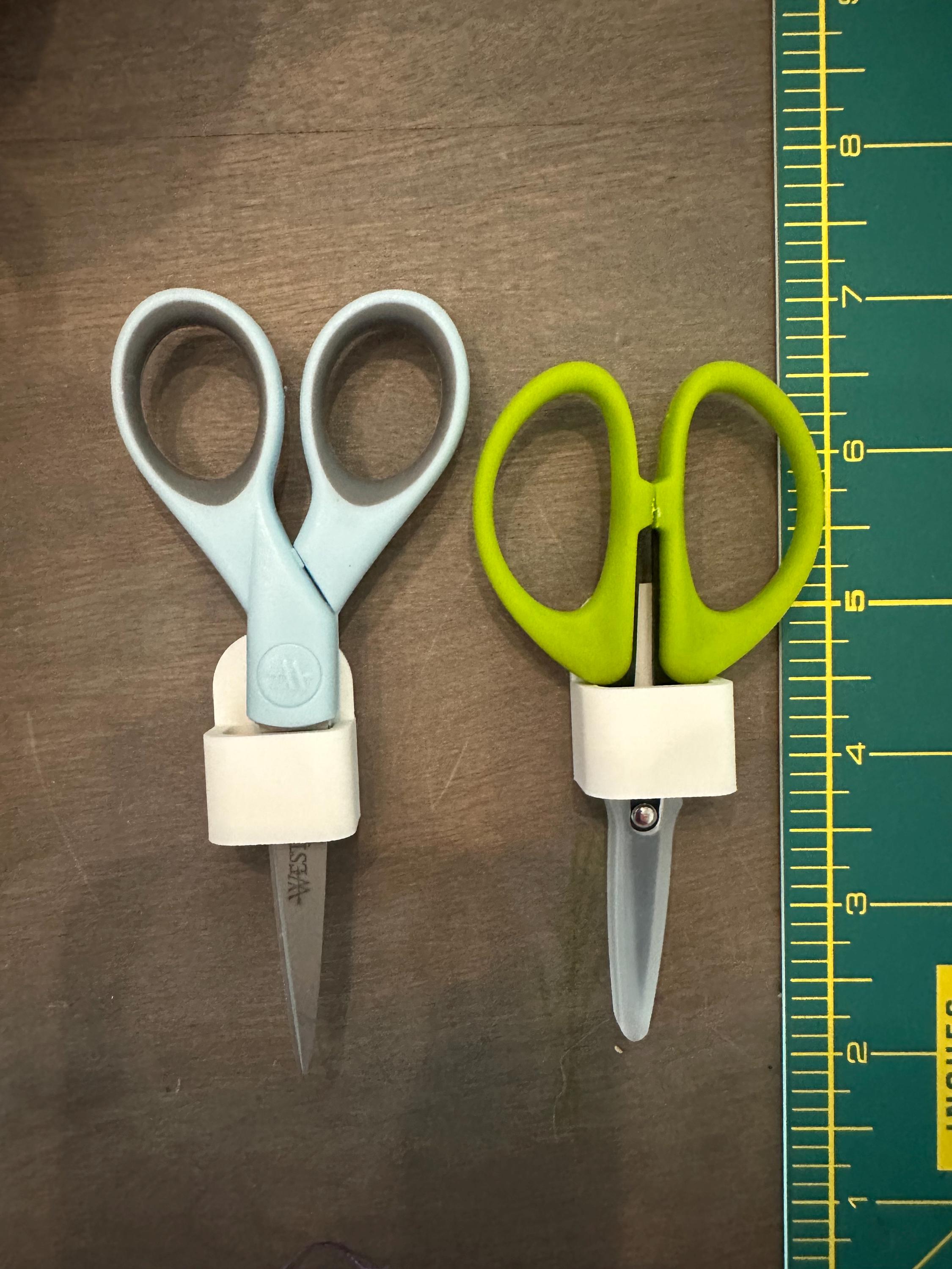 2 Pack, Small Scissor Holder for Sewing Machines (includes Sticky Strip ...