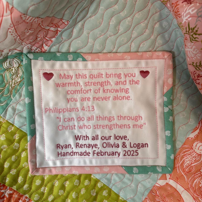 Memory Quilt Label - Etsy