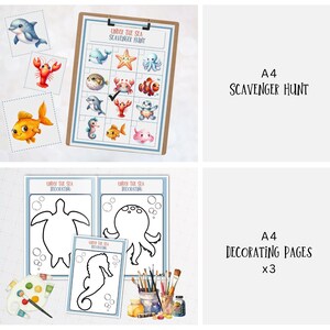 Under the Sea Kids Party Printable Bundle | Ocean-themed Birthday ...
