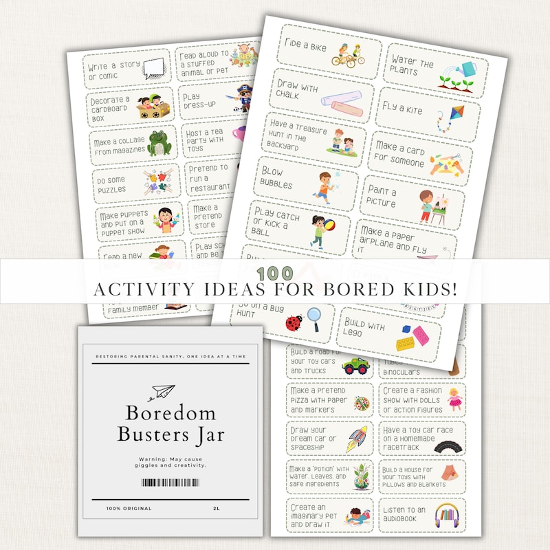 Bored for Kids - Etsy