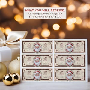 Christmas North Pole Currency, Play Money, Santa Claus Money, Printable ...