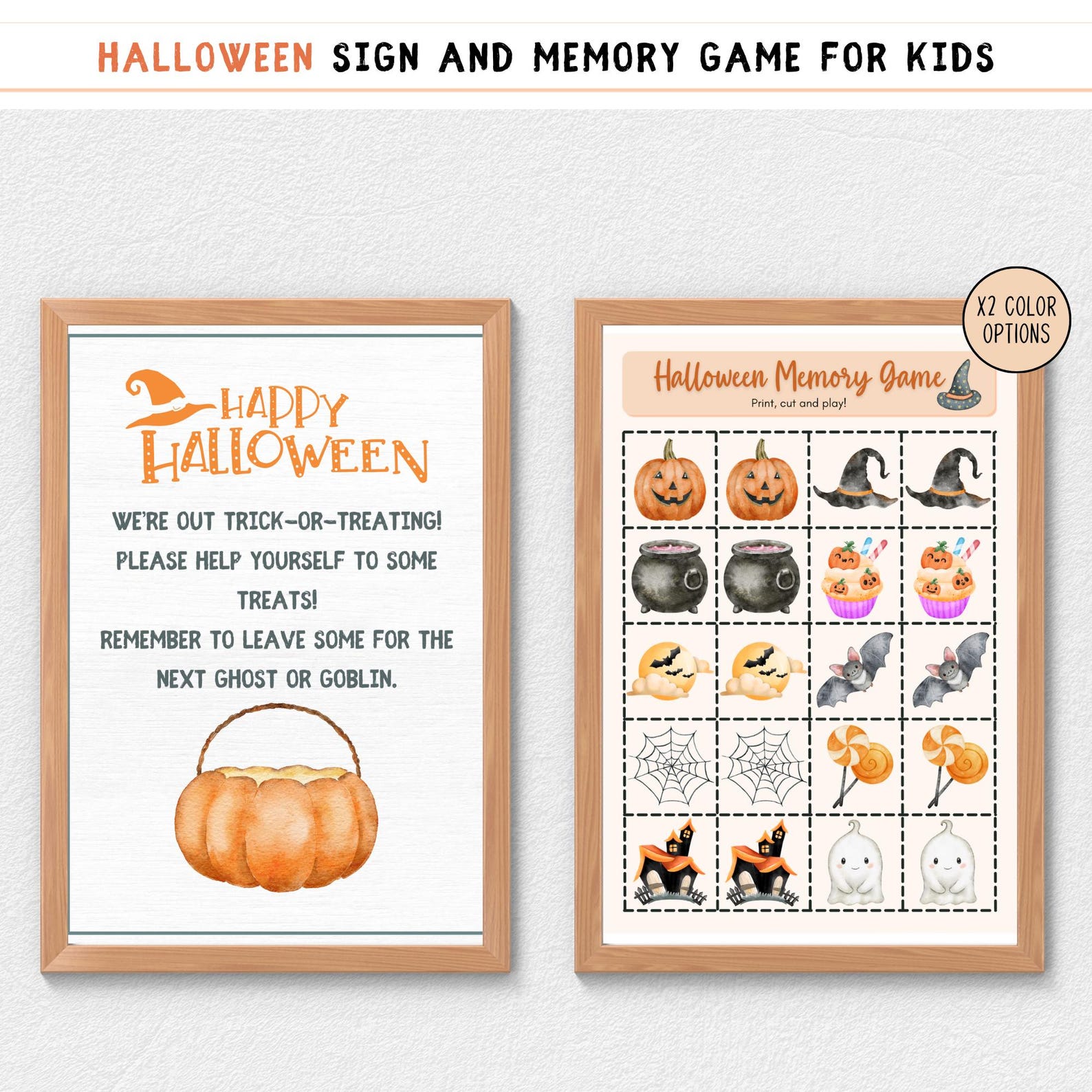 Halloween Bundle | Wall Art | Coloring Pages | Kids Activities | Party ...