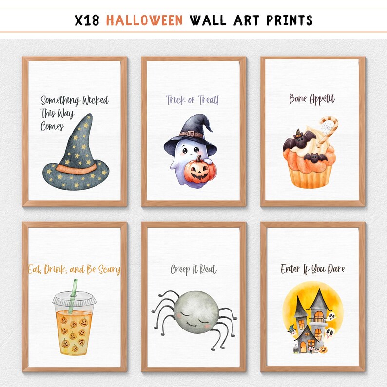 Halloween Bundle | Wall Art | Coloring Pages | Kids Activities | Party ...