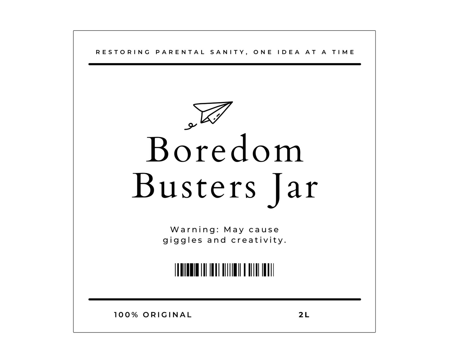 Boredom Busters Jar, Printable Kids Activities, "i'm Bored" Prompt ...