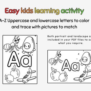 ABC Coloring Pages, Alphabet Coloring Sheets, Kids Learning Activities ...