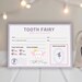 Printable Tooth Fairy Report Card, Kids Lost Tooth Keepsake (digital ...