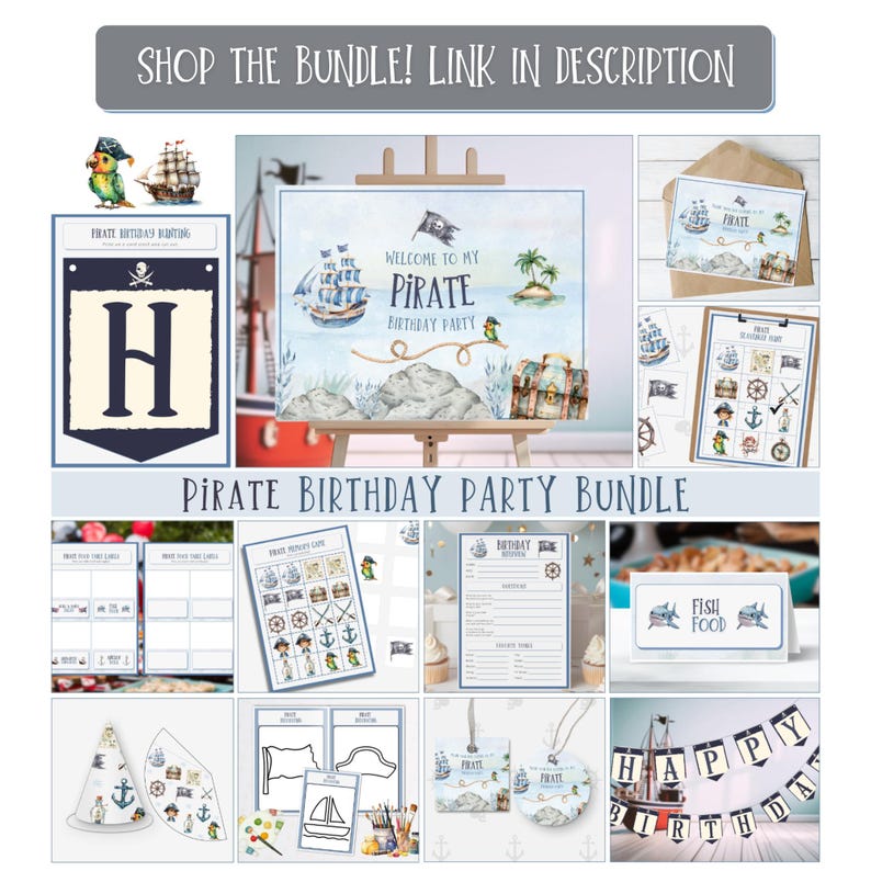 Pirate-themed Memory Game | Printable Kids Memory Match Game | Pirate ...
