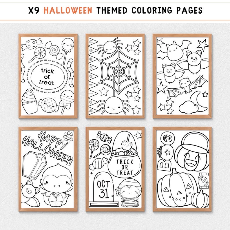 Halloween Bundle | Wall Art | Coloring Pages | Kids Activities | Party ...