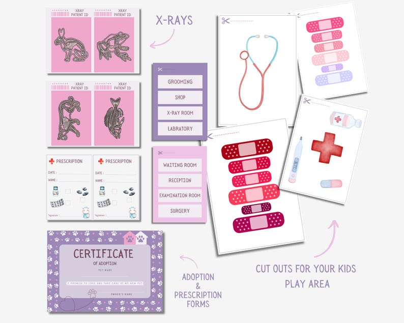 Vet Clinic Dramatic Play for Kids | Pretend Play for Playroom ...