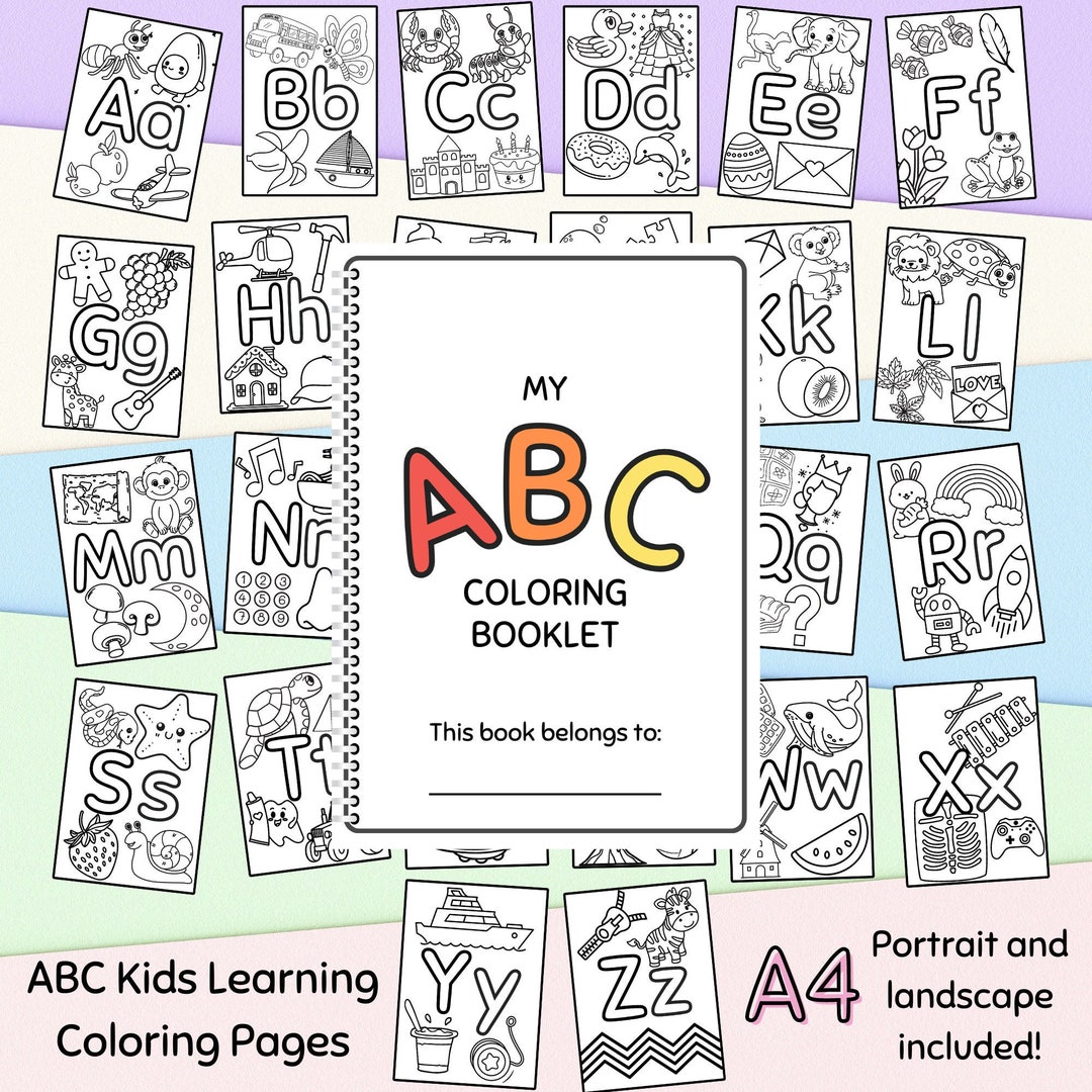 ABC Coloring Pages Alphabet Coloring Sheets Kids Learning Activities ...
