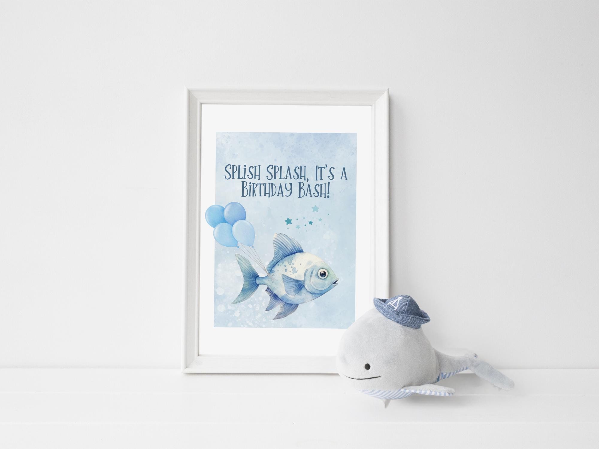 Under the Sea Wall Art Printable Set | Ocean-themed Birthday Party ...