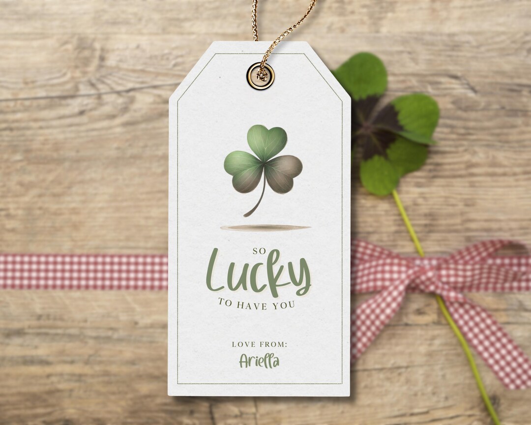 Appreciation Gift Tag, Lucky Tag for Friends, Family, Teachers, Four ...