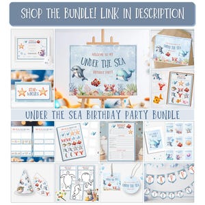 Under the Sea Memory Game Printable | Ocean-themed Kids Birthday Party ...