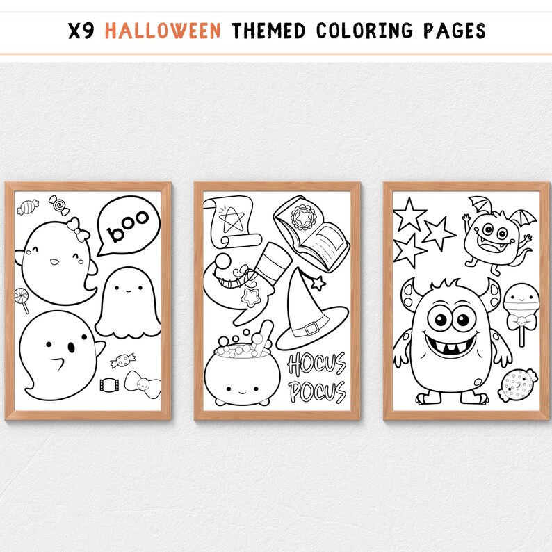 Halloween Bundle | Wall Art | Coloring Pages | Kids Activities | Party ...