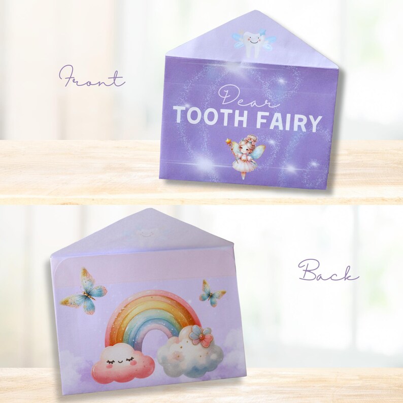 Tooth Fairy Letter & Envelope | Printable | Tooth Fairy Stationery Set ...