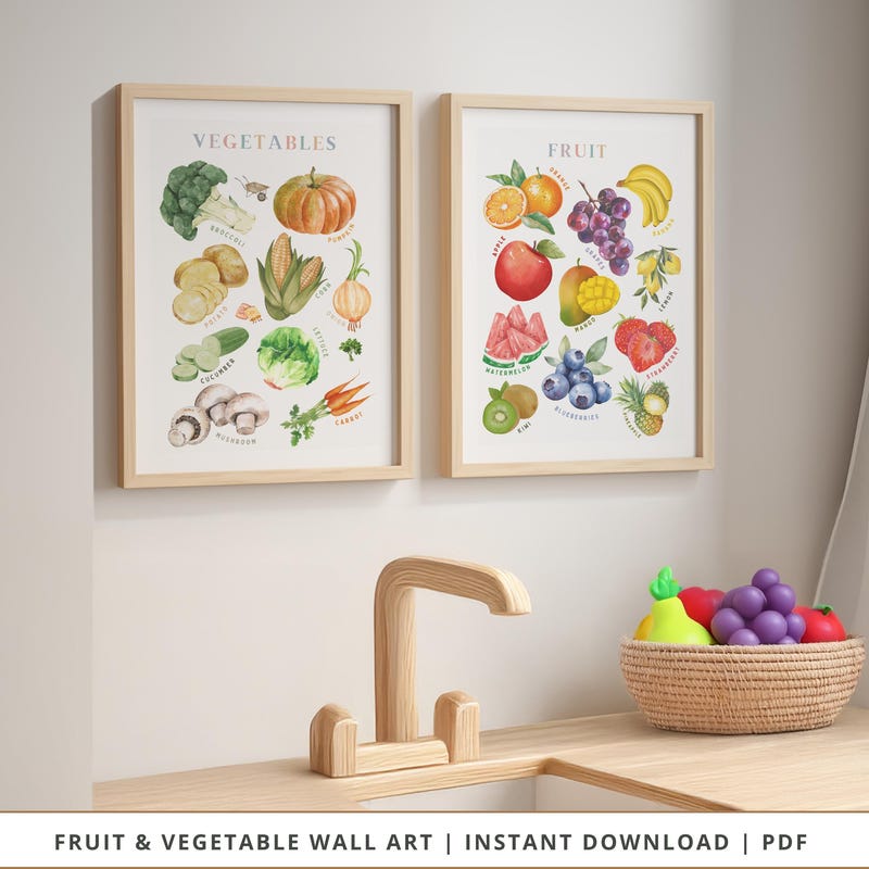Vegetable Poster - Etsy