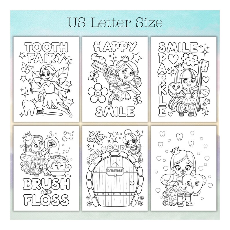 Printable Tooth Fairy Colouring Pages for Kids | Lost Tooth Activity ...