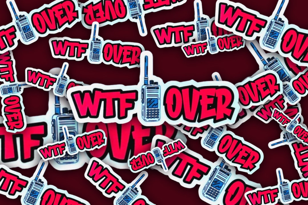 WTF Over- Waterproof Vinyl Sticker - Etsy