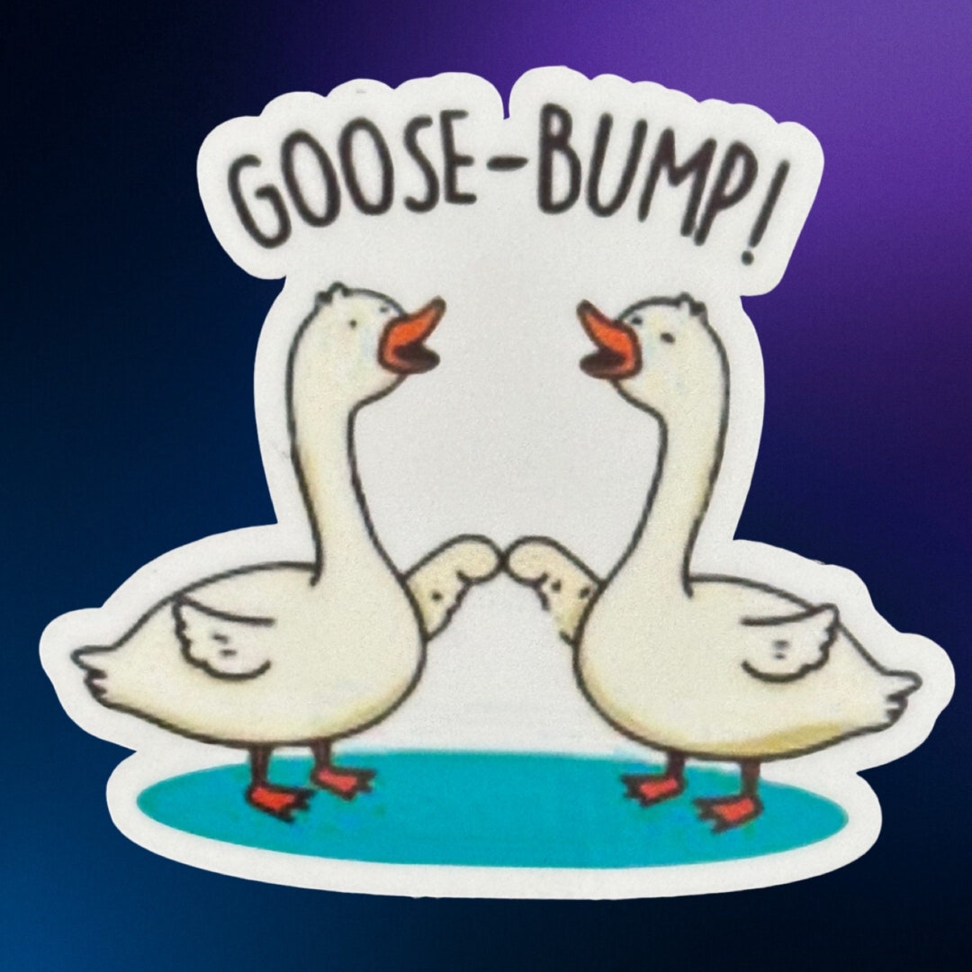 Goose-bump Sticker Waterproof Vinyl Sticker - Etsy