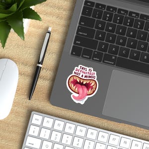 Dnd Mimic Waterproof Vinyl Sticker - Etsy