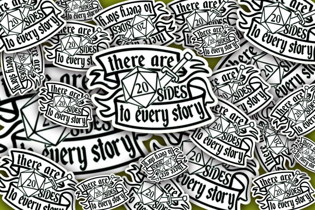 20 Side DND: Vinyl Sticker - Etsy